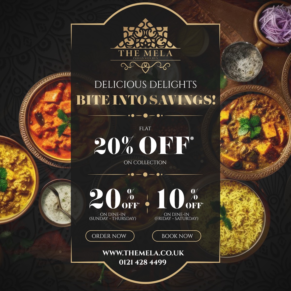 MELA RESTAURANT IN HARBORNE- 20% OFF* Book & Order Online - Home
